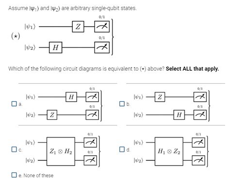 Solved Assume Ψ1 and Ψ2 are arbitrary single qubit Chegg
