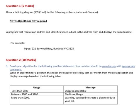 solved question 1 [5 marks draw a defining diagram ipo