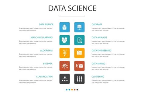 premium vector data science infographic 10 option conceptmachine