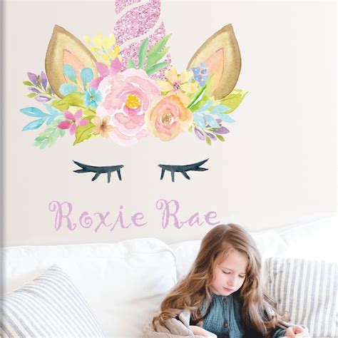 Unicorn Wall Decal Etsy