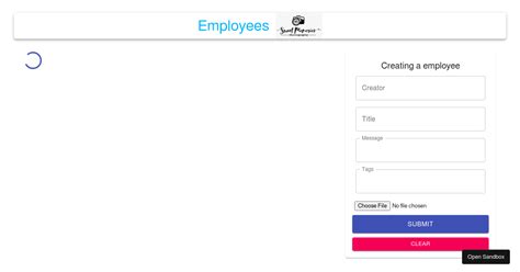 Employeeproject Forked Codesandbox