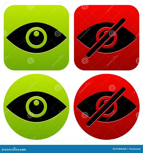 Show Hide Switch Means Conceal Or Reveal Stock Photo Cartoondealer