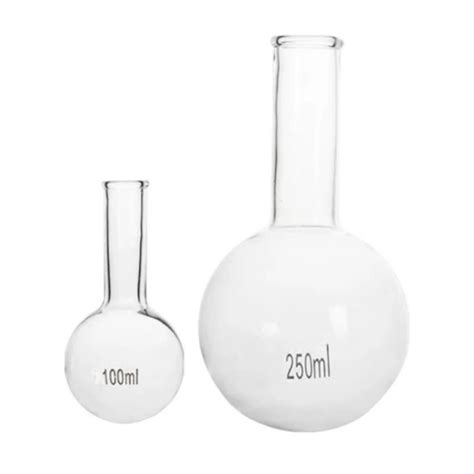 Long Narrow Neck Round Glass Boiling Flask 100ml Ca 11150100 Crescent Analytical Scientific