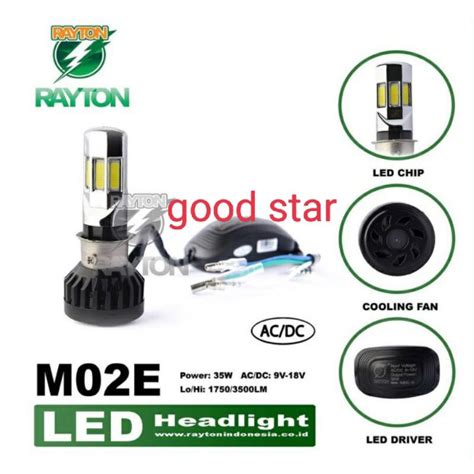 Jual Lampu LED Motor 6 Sisi AC DC H6 35W RTD 6 Mata Dan 3 Mata RTD 100