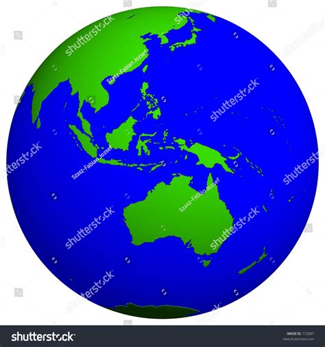 Earth Globe Australia Stock Illustration 772887 Shutterstock