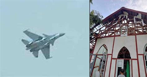 ဝိုင်းမော်၌ စစ်တပ်ဒရုန်းဖြင့် တိုက်ခိုက်မှုကြောင့် ခရစ်ယာန်ဘုရားကျောင်း