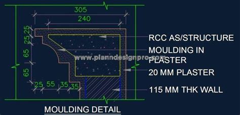 Moulding And Cornice Free Cad Blocks For Residential Projects