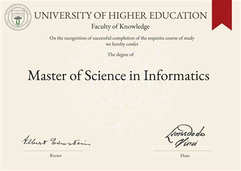 Master Of Science In Informatics Ms In Informatics Unirank