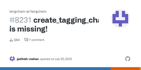 Createtaggingchain Is Missing · Langchain Ai Langchain · Discussion