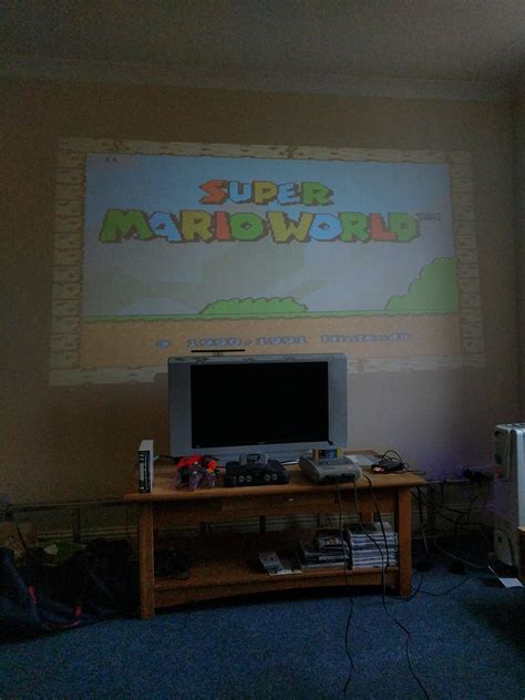 Hooked My Snes Up To A Projector Snes