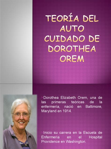 Teoría Del Autocuidado De Orem Pdf Enfermería La Naturaleza Humana