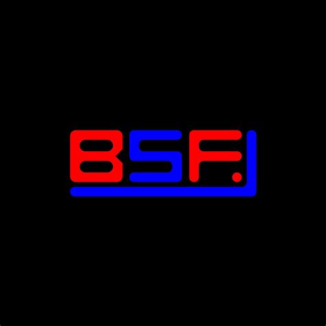 Bsf Letter Logo Creative Design With Vector Graphic Bsf Simple And Modern Logo 18866619 Vector