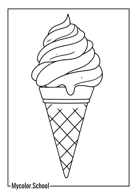 Ice Cream Coloring Pages 5 Coloring Pages Free Printables