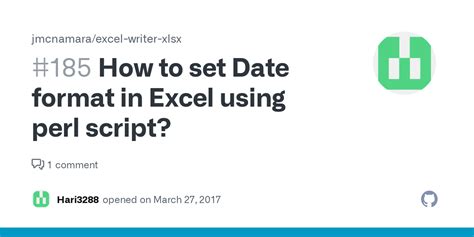 How To Set Date Format In Excel Using Perl Script · Issue 185