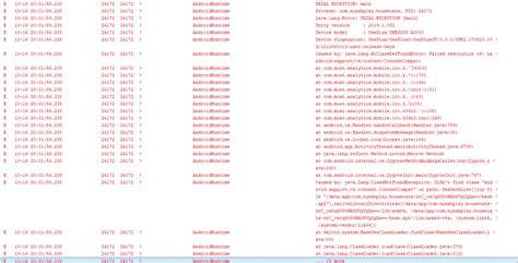 Java Lang Noclassdeffounderror Failed Resolution Of Landroid Support