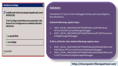 5 Mysterious Sharepoint Errors And Their Resolution Ppt