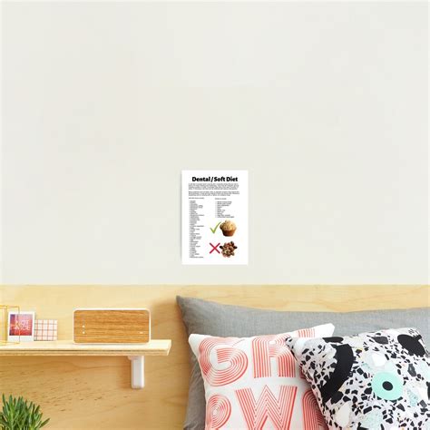 Dental Soft Diet Infographic Poster For Sale By Caregiverology