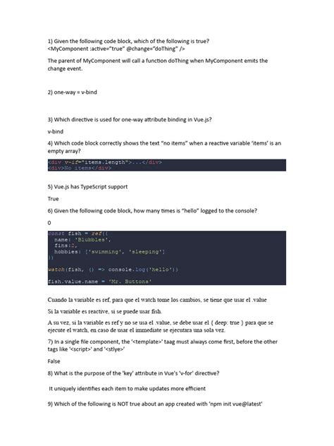 Vue 3 Certification Pdf Computer Programming Software Engineering