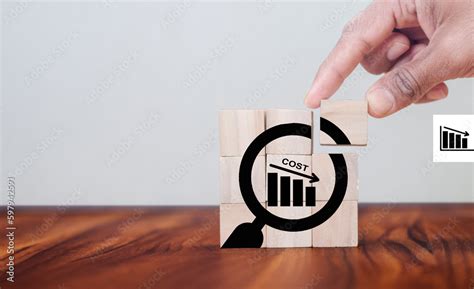 Cost Reduction Concept Lean Manufacturing Management Decreasing