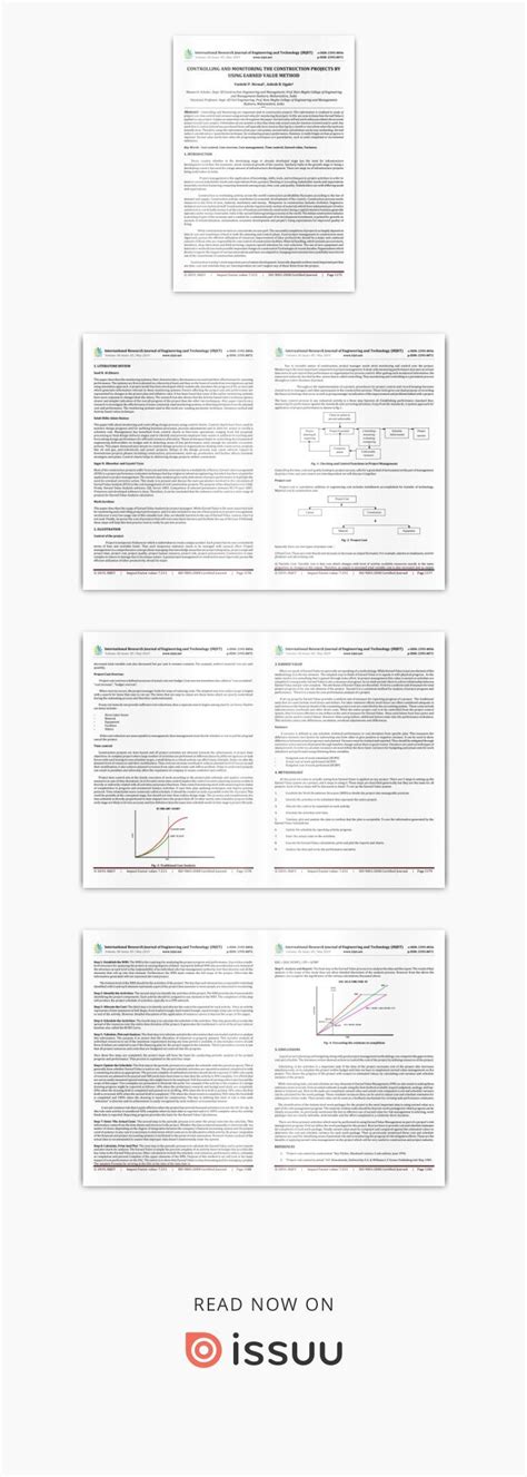 Irjet Controlling And Monitoring The Construction Projects By Using Earned Value Method