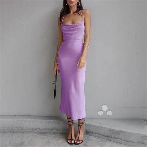 Summer Fashion Sleeveless Halter Dresses Womens Sexy Slim Backless