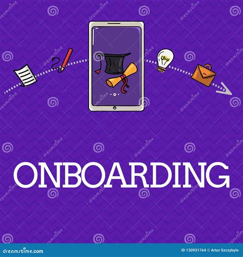 Handwriting Text Onboarding Concept Meaning Action Process Of Integrating A New Employee Into