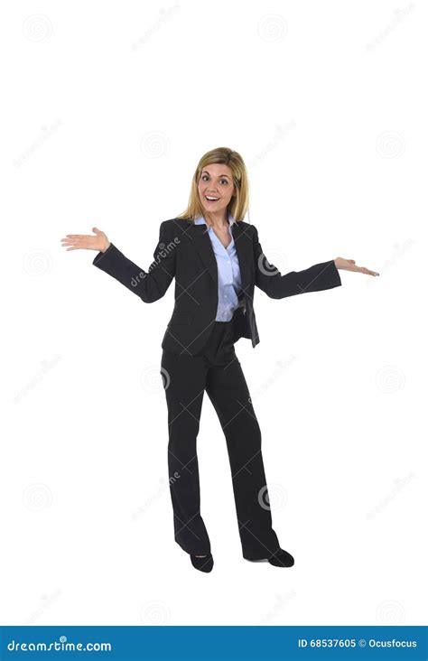 Young Attractive And Happy Business Woman Posing Confident Smiling