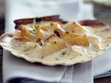 Noix de saint jacques à la crème Recette Recettes de cuisine