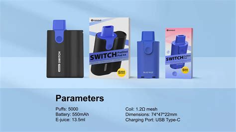 Inmood Switch Pod Kit 5000puffs 40mg Ml Big Vape