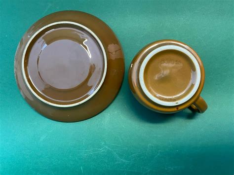 Kaffeetasse Mit Untertasse Braun Retro Neu Tasse Vp Porzellan Shop