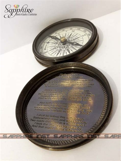 Brass Antique Poem Or Marine Compass Sizediameter 8 Cm Round At Best