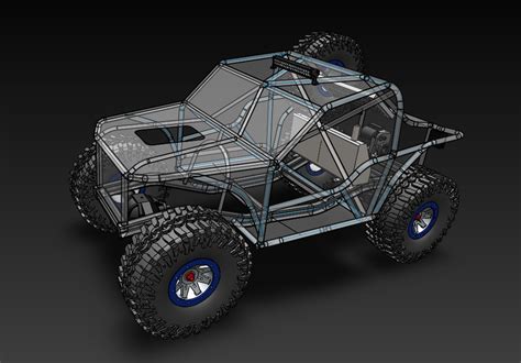 Off Road越野钢管车框架3d模型图纸 Solidworks设计 Keryi
