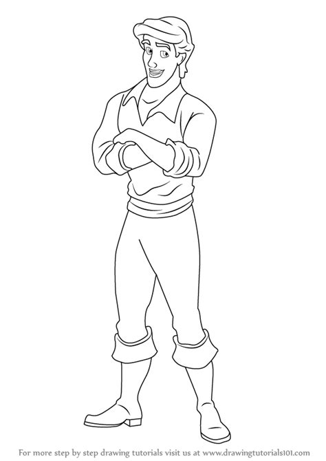 Prince Eric Little Mermaid Coloring Pages