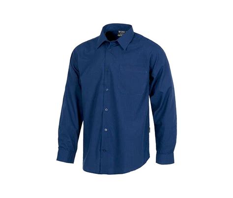 Camisa De Trabajo Manga Larga Con Bolsillo Hombre Uso Laboral WorkTeam