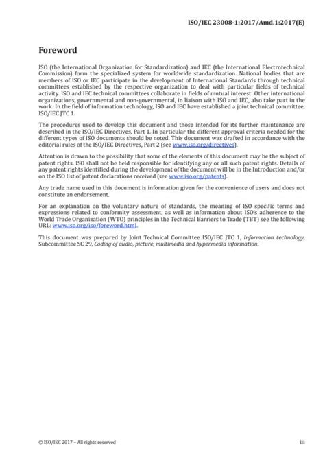 ISO IEC Amd Information Technology High Efficiency Coding And Media Delivery