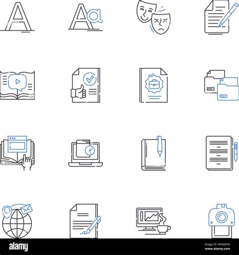 Combination Line Icons Collection Fusion Blend Integration Mix