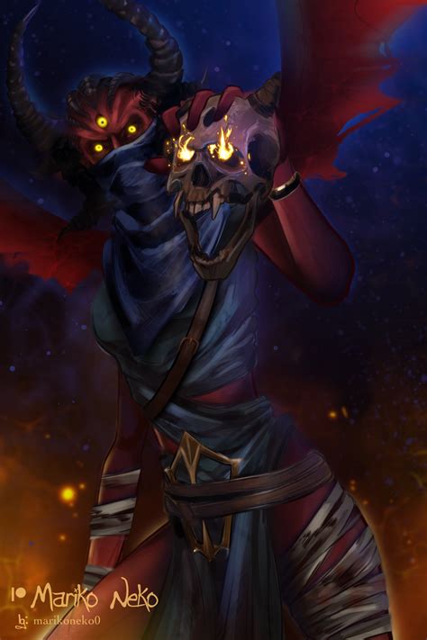 Rule 34 2d 3 Eyes Demon Hell Hellsinger Horns Marikoneko Marikoneko0