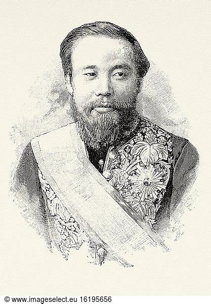 Portrait Of Portrait Of Prince Ito Hirobumi 1841 1909 Portrait Of