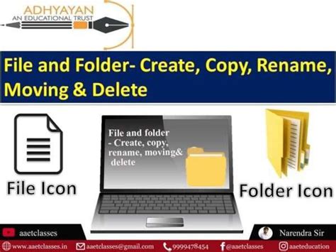 File And Folder Create Copy Rename Moving And Delete Aaet Classes