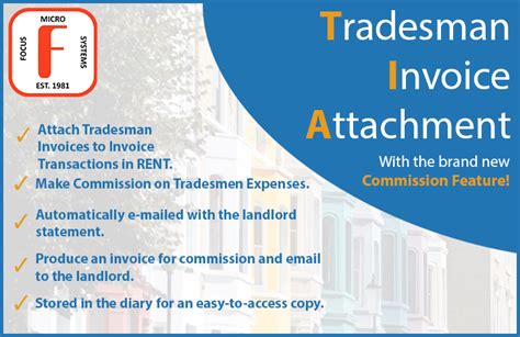 Tradesman Invoice Attachment Feature Focus Micro Systems