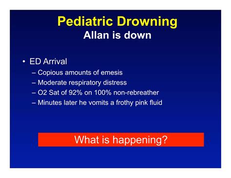 Dissecting The Medical Issues In Pediatric Drowning Pdf First Aid Injuries