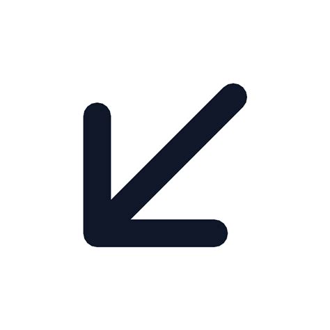 Arrow Left Down Vector Svg Icon Svg Repo