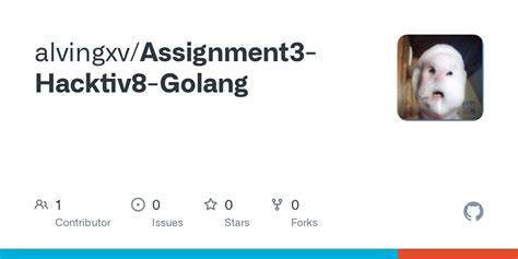 GitHub Alvingxv Assignment3 Hacktiv8 Golang