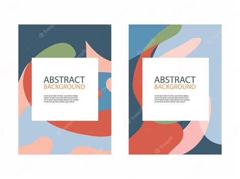 Premium Vector Abstract Background Text Set With Minimal Trendy Liquid Style