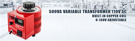 Vevor 500va Variable Transformer 110v 60hz Input Voltage Digital