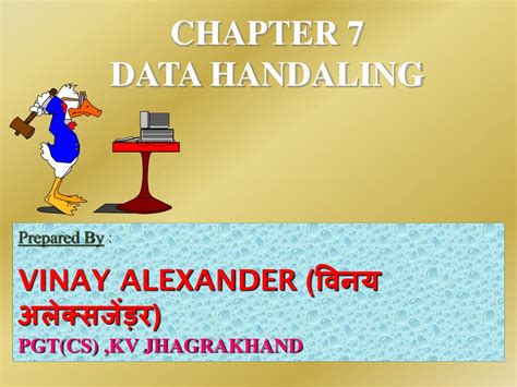 Ppt Chapter 7 Data Handaling Powerpoint Presentation Free Download