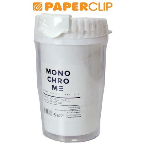 Jual Botol Minum Tumbler Double Wall Technoplast Monochrome Gj320