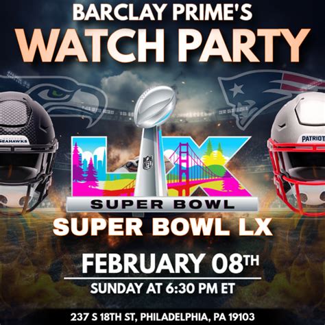 Copy Of Super Bowl Lx Watch Party Template Postermywall