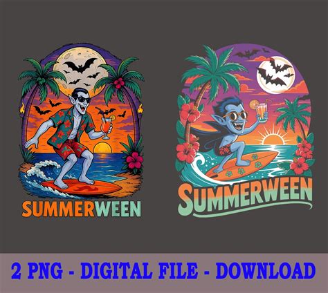 Summerween Png Bundle Funny Summer Ween Png Summerween Horror