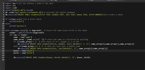how i can properly split the name into first middle and last r cs50